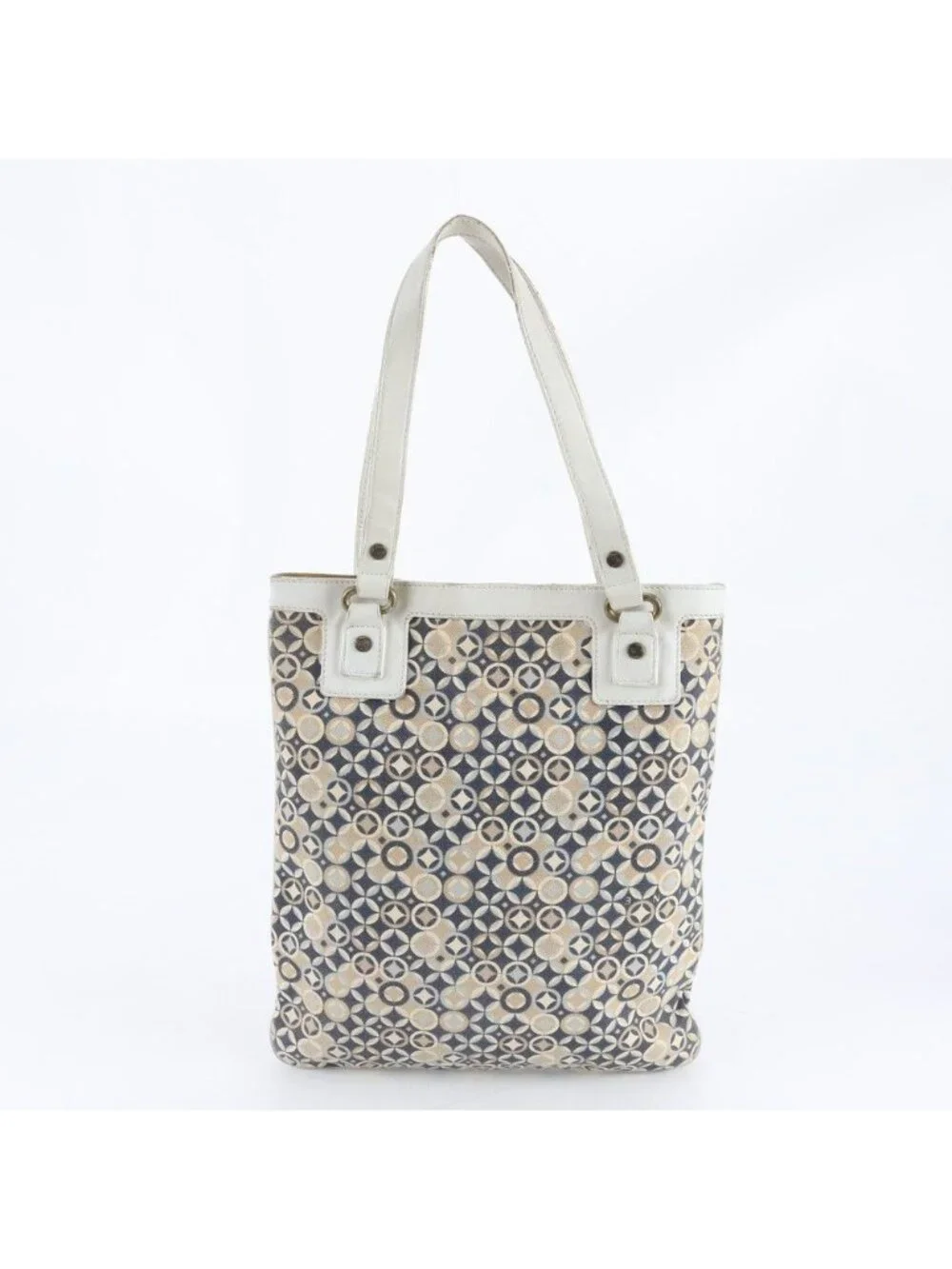 Celine | Bags | Celine Leather All Over Pattern Tote Shoulder Hand ...